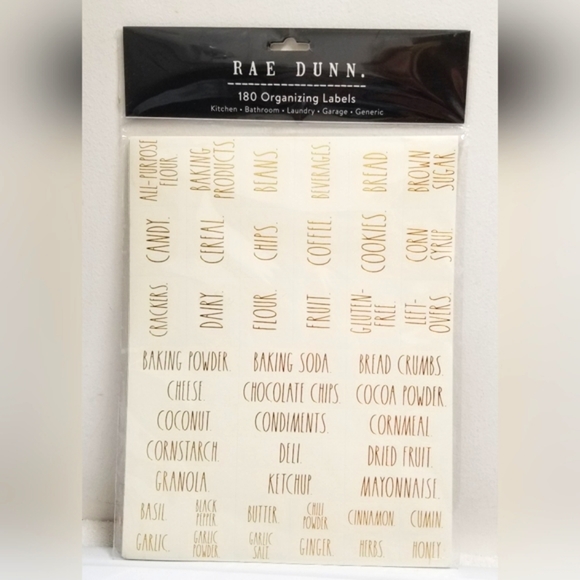 Rae Dunn | Storage & Organization | Rae Dunn Organizing Labels 8 ...